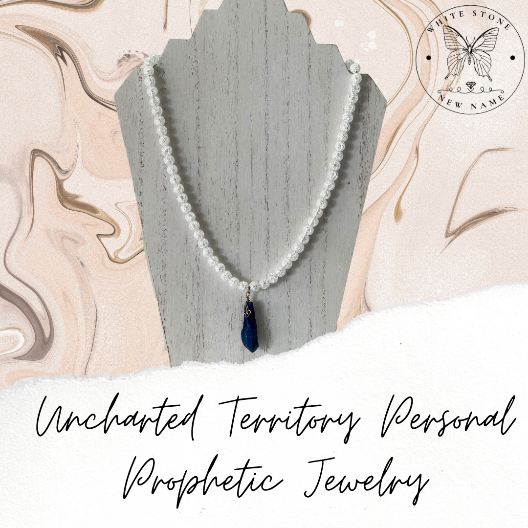 Pioneers-Uncharted Territory Blue Column Pendant Quartz Necklace ...